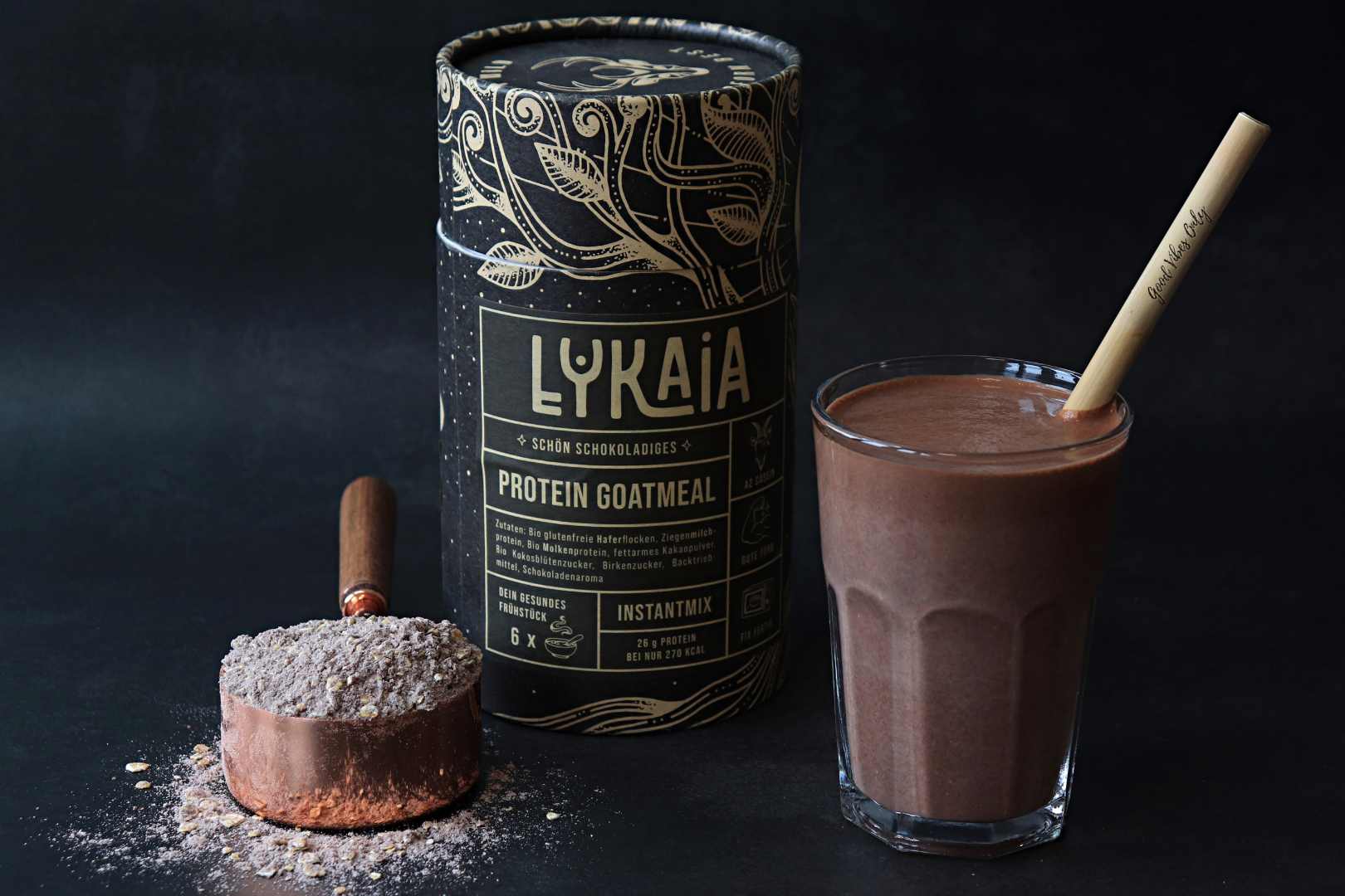 Chocolate protein shake with 20 g protein – Lykaia Nutrition