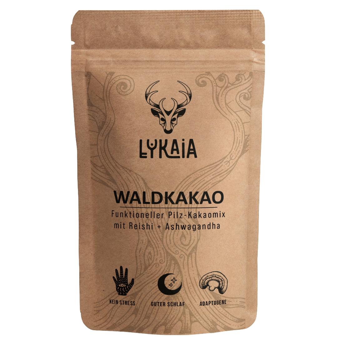 Waldkakao | Kakaopulver mit Reishi Pilz & Ashwagandha – Lykaia – Lykaia ...