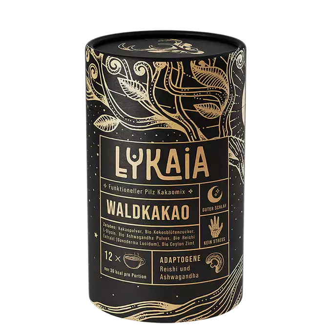 Waldkakao | Kakaopulver mit Reishi Pilz & Ashwagandha – Lykaia – Lykaia ...